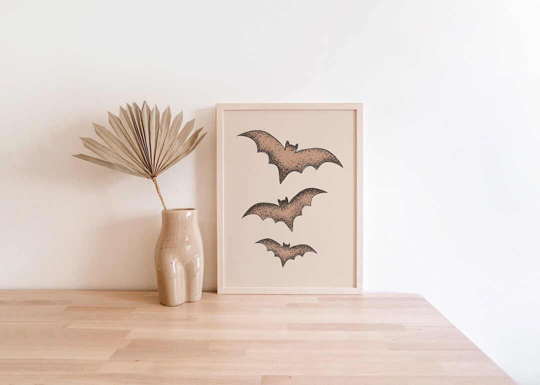 Halloween Bat Wall Art | Bat Wall Art | Halloween Art Print | Halloween ...