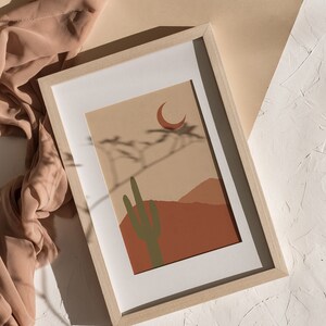 Desert Wall Art | Terracotta Print | Landscape Printable Art | Boho ...
