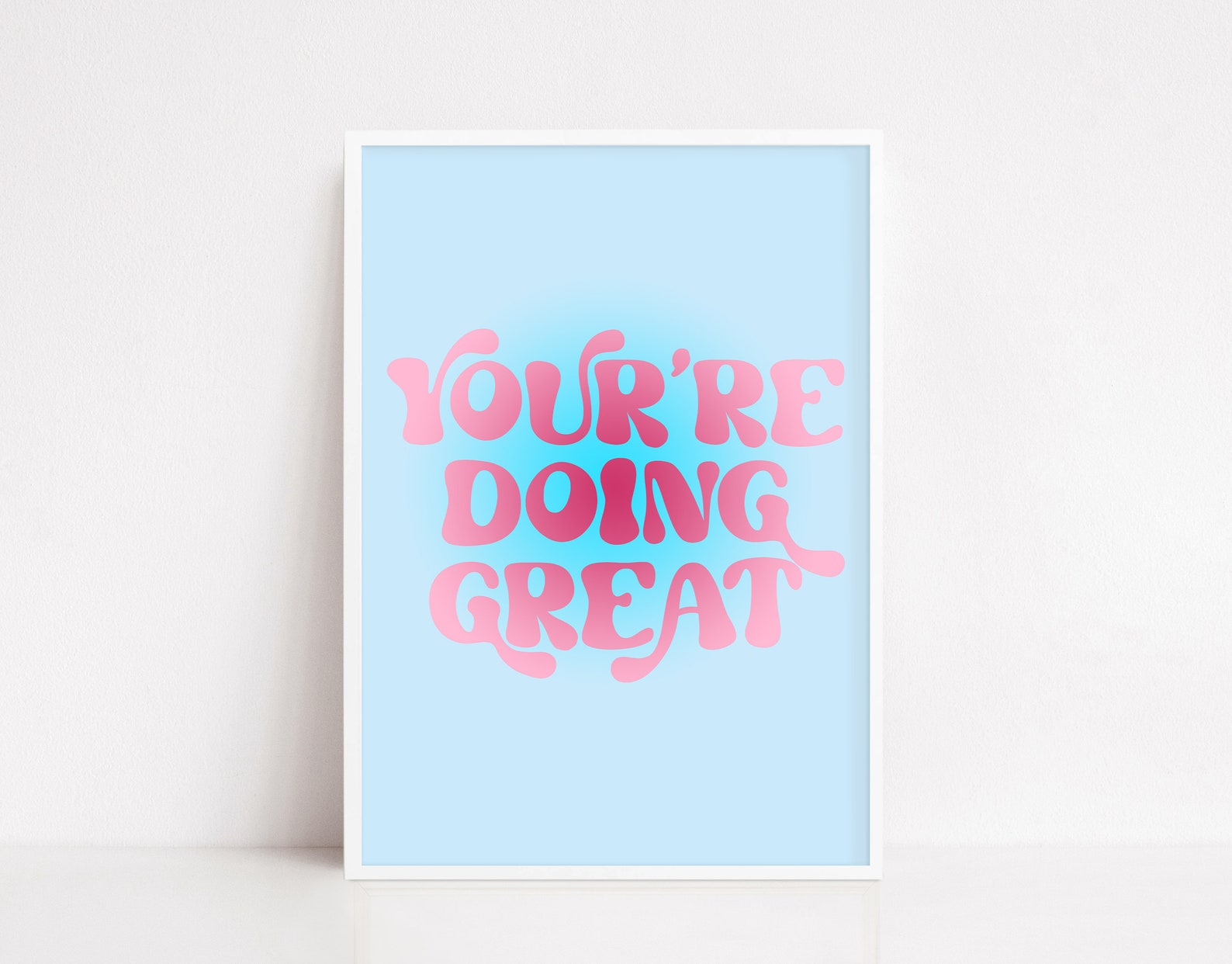 You're Doing Great Quote Art Print Motivational Wall Art - Etsy