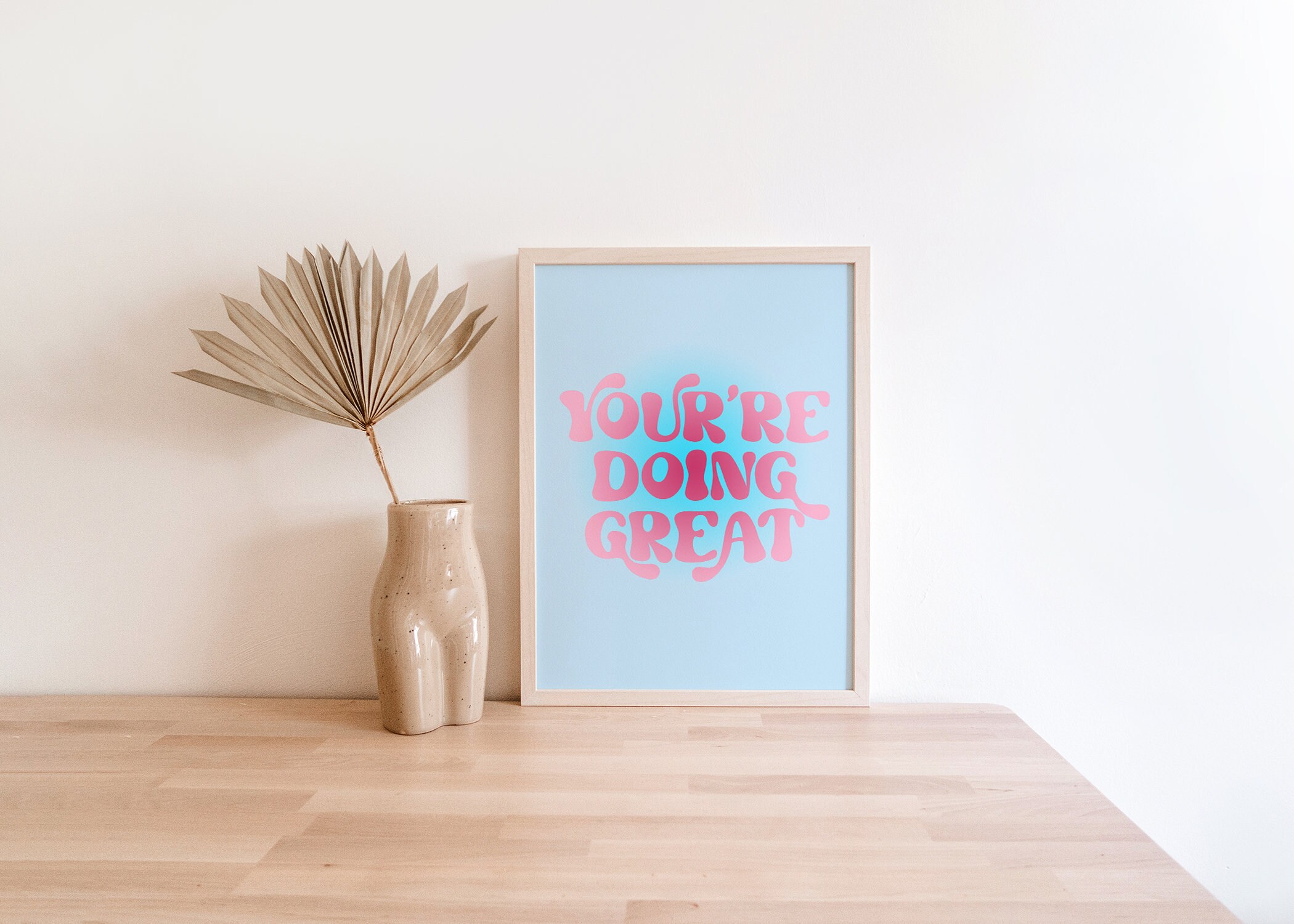 You're Doing Great Quote Art Print Motivational Wall Art - Etsy