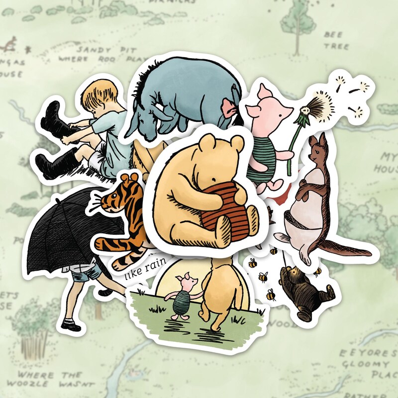 Winnie the Pooh Sticker - Etsy