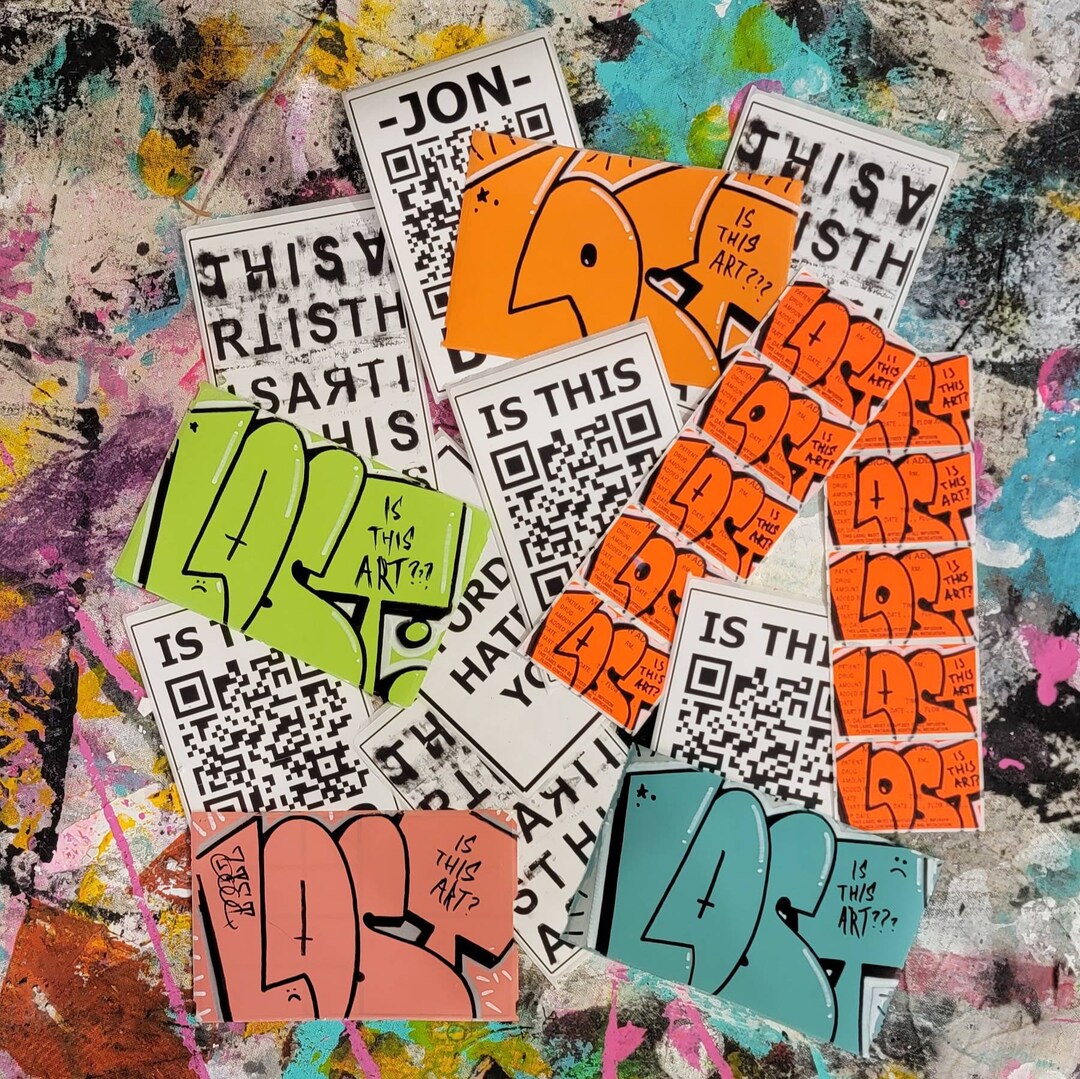 Hand Drawn Graffiti Sticker Pack, Random Street Art Slaps - Etsy