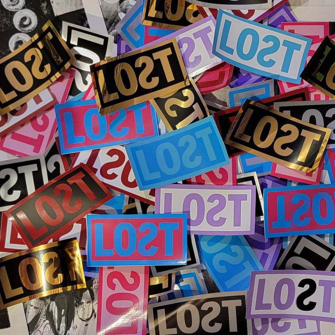 Lost. 3x6" Graffiti Stickers. Permanent Vinyl, Slaps. Waterproof and ...