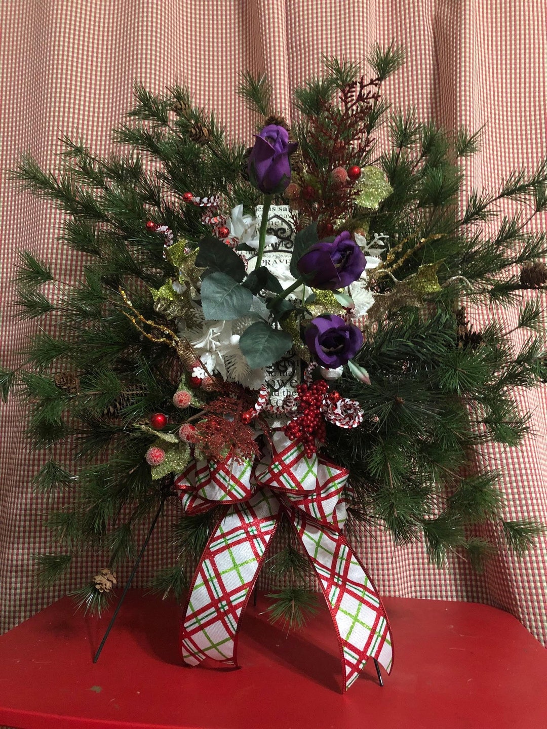 Custom Cemetery Grave Wreath - Etsy