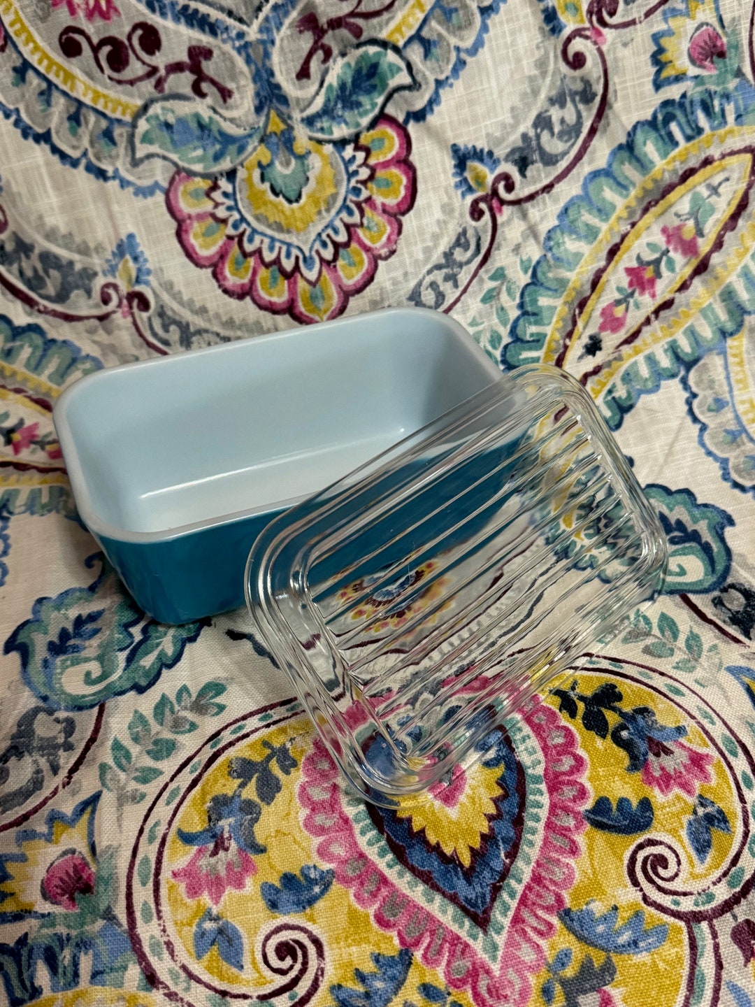 Pyrex Refrigerator Dish, Blue Pyrex 502C With Lid, Pyrex 502 Fridge ...