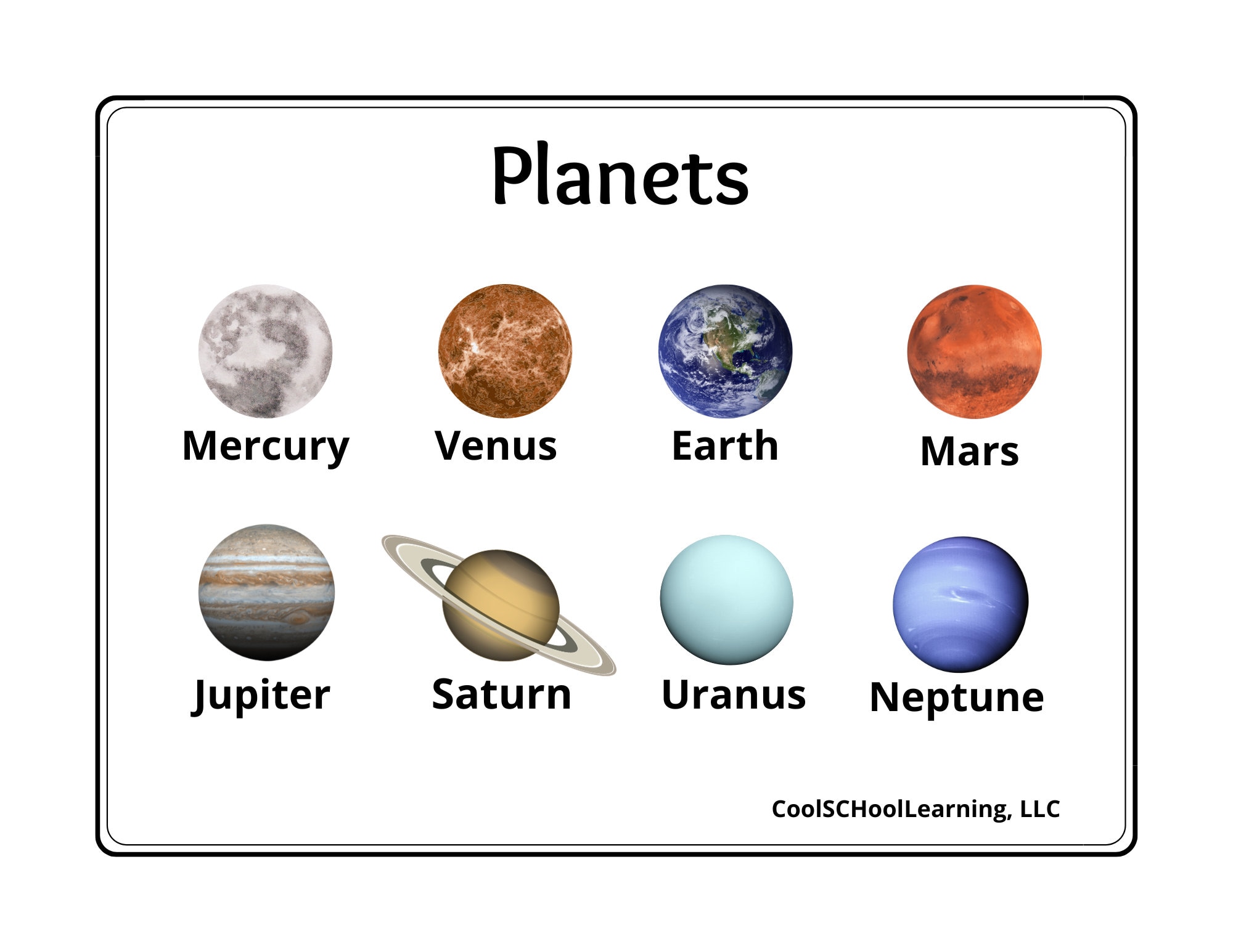 Planets In Order From The Sun For Kids