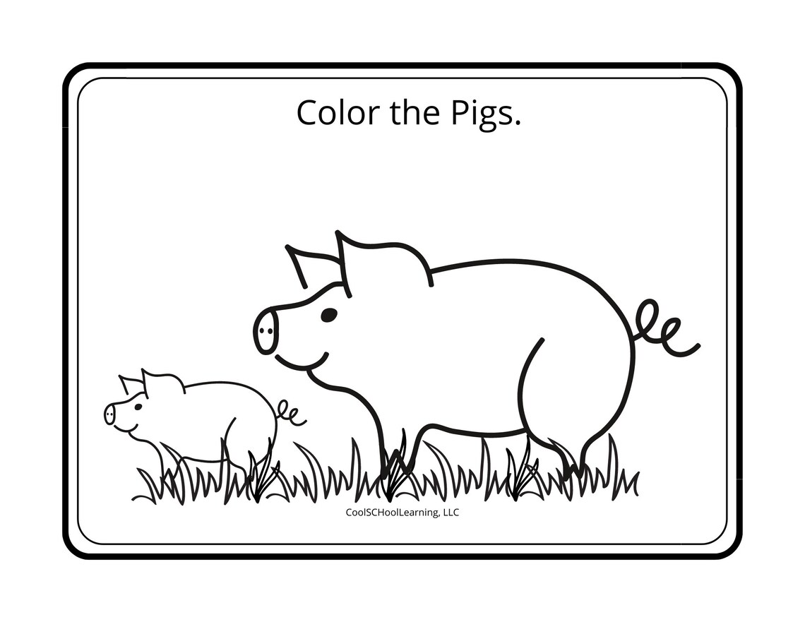 Animal Coloring Pages for Kids, Animal Coloring Sheet, Prek Worksheets ...