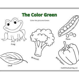 Preschool and Kindergarten Coloring and Tracing Sheets, Printable ...