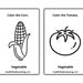 Vegetable Coloring Pages, Kids Coloring Sheets, Veggie Print, Prek ...