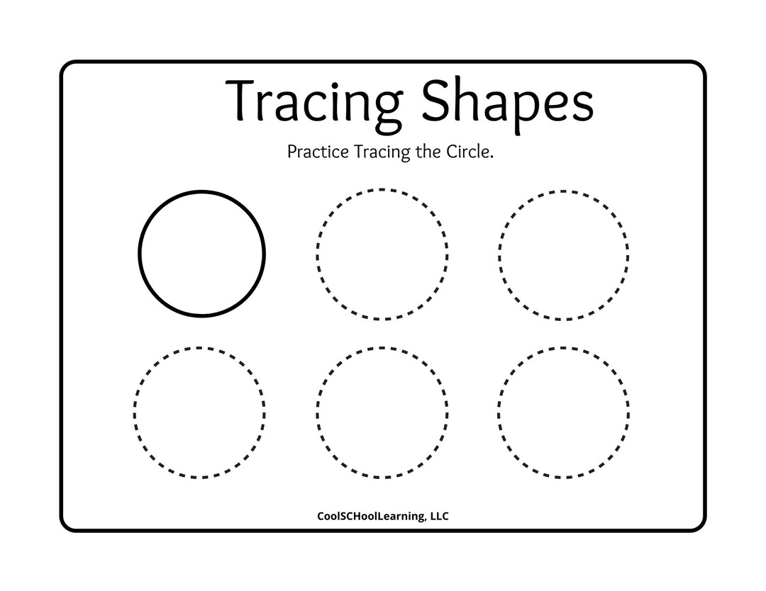 Shapes Activities, Preschool, Tracing Activity, Learn Shapes, Teaching ...