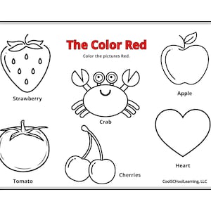 Preschool and Kindergarten Coloring and Tracing Sheets, Printable ...