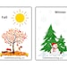 Four Seasons Prints, Seasons of the Year, Flash Cards for Kids ...