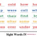 Sight Words Phonics Activities Sight Words Poster - Etsy Canada