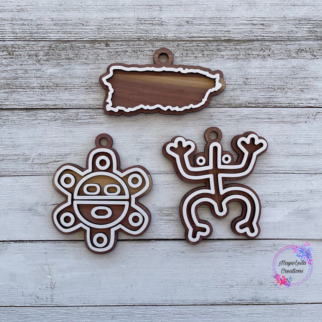 Puerto Rico Wood Ornament Puerto Rico Ornament State - Etsy