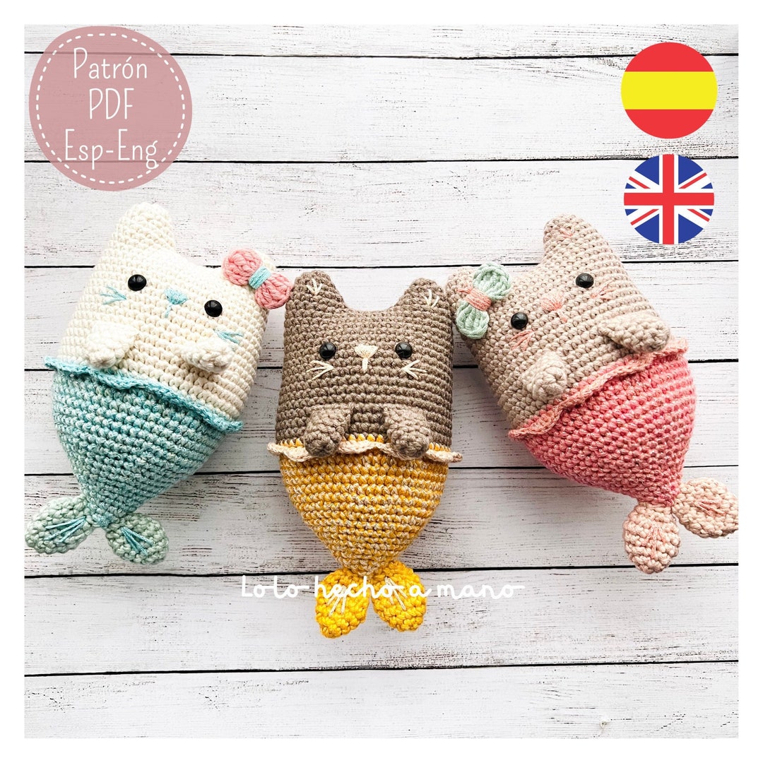 Michi Mermaid Amigurumi Pattern ESP-ENG - Etsy