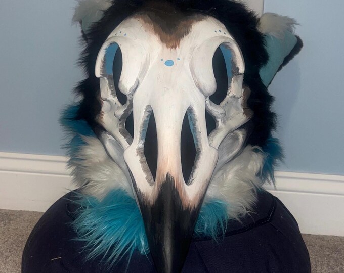 Skull Crow Fursuit Head Premade - Etsy