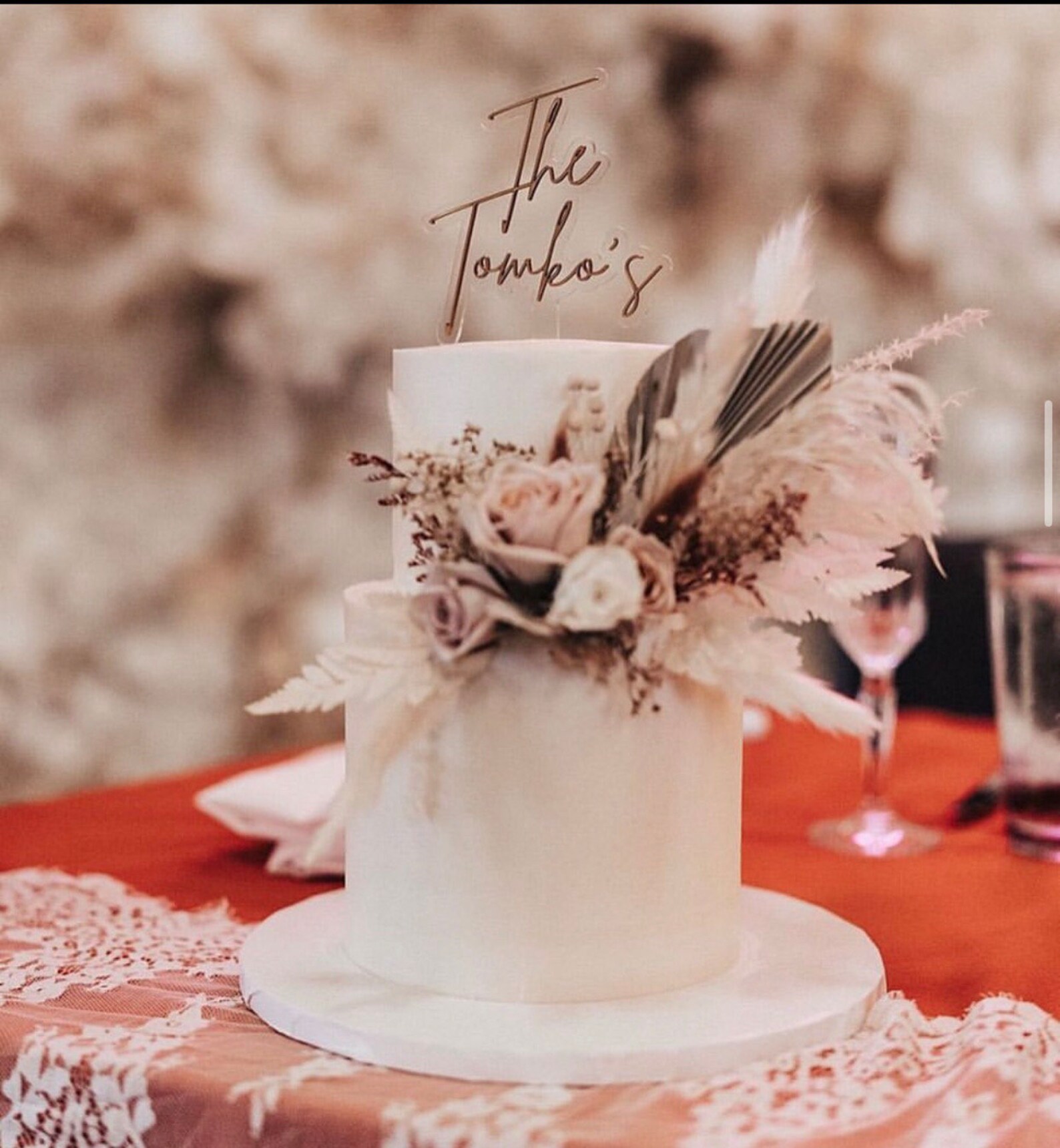 WEDDING CAKE TOPPER Floating Cake Topper Invisible Cake Topper ...