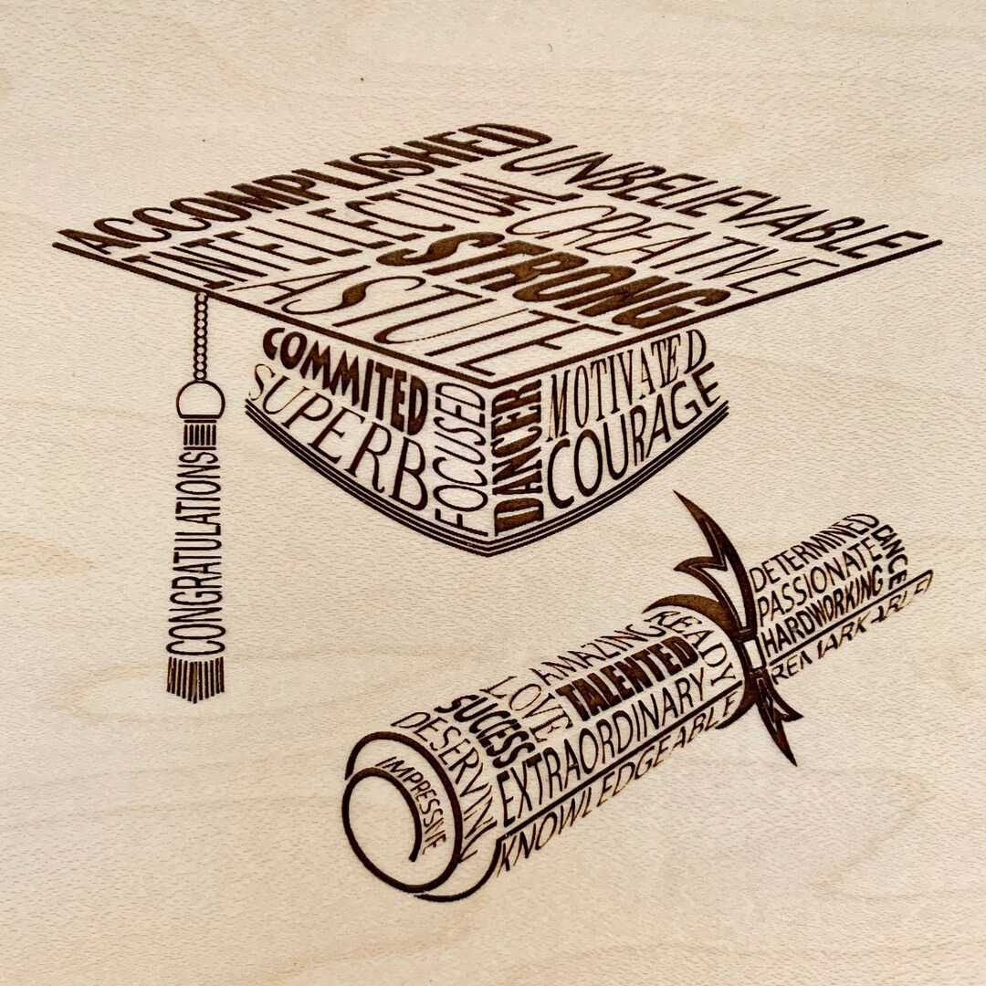 Personalized Graduation Plaque Custom Logo Engraved College - Etsy