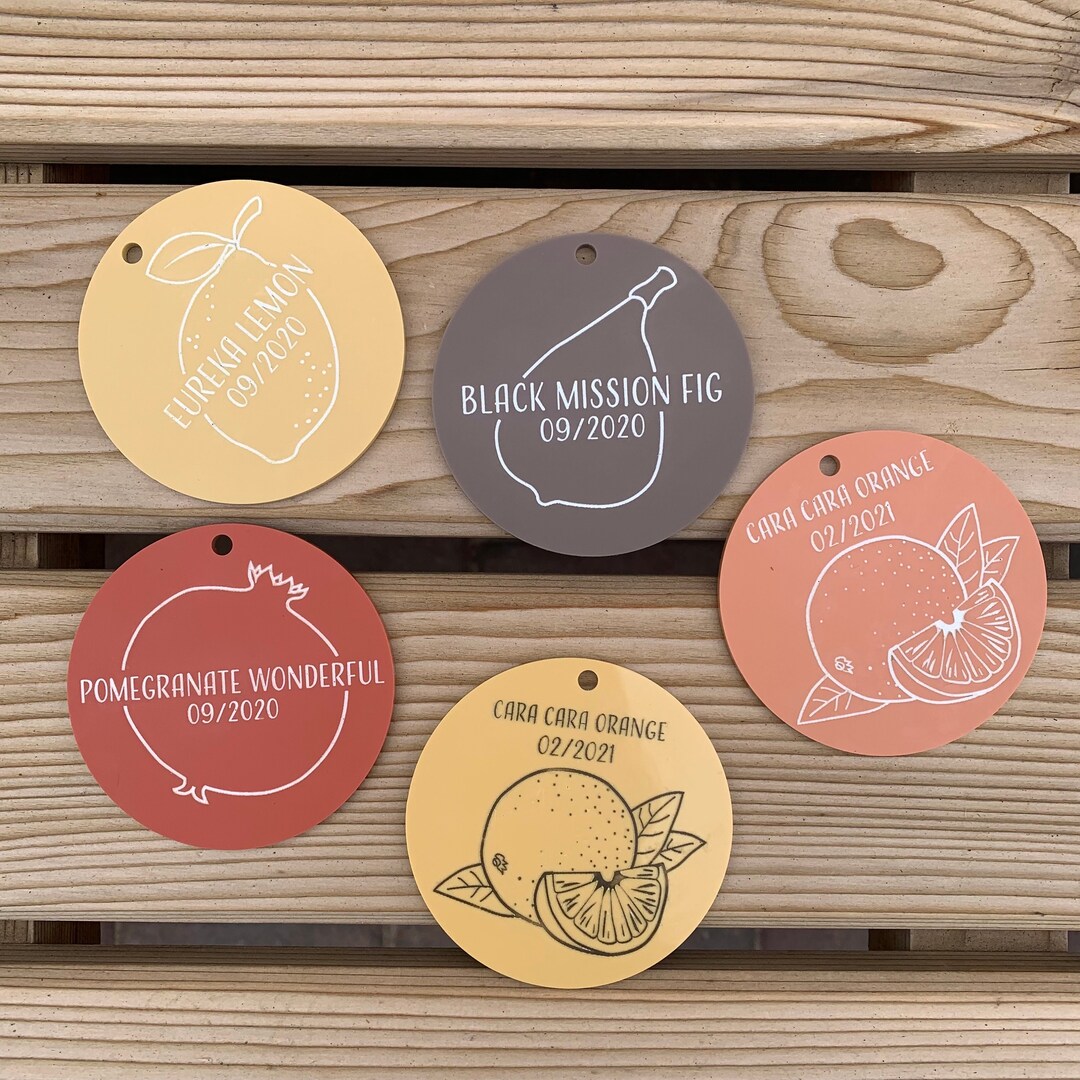 Custom Acrylic Plant Tags | Personalized Tree Tags for Garden and Home ...