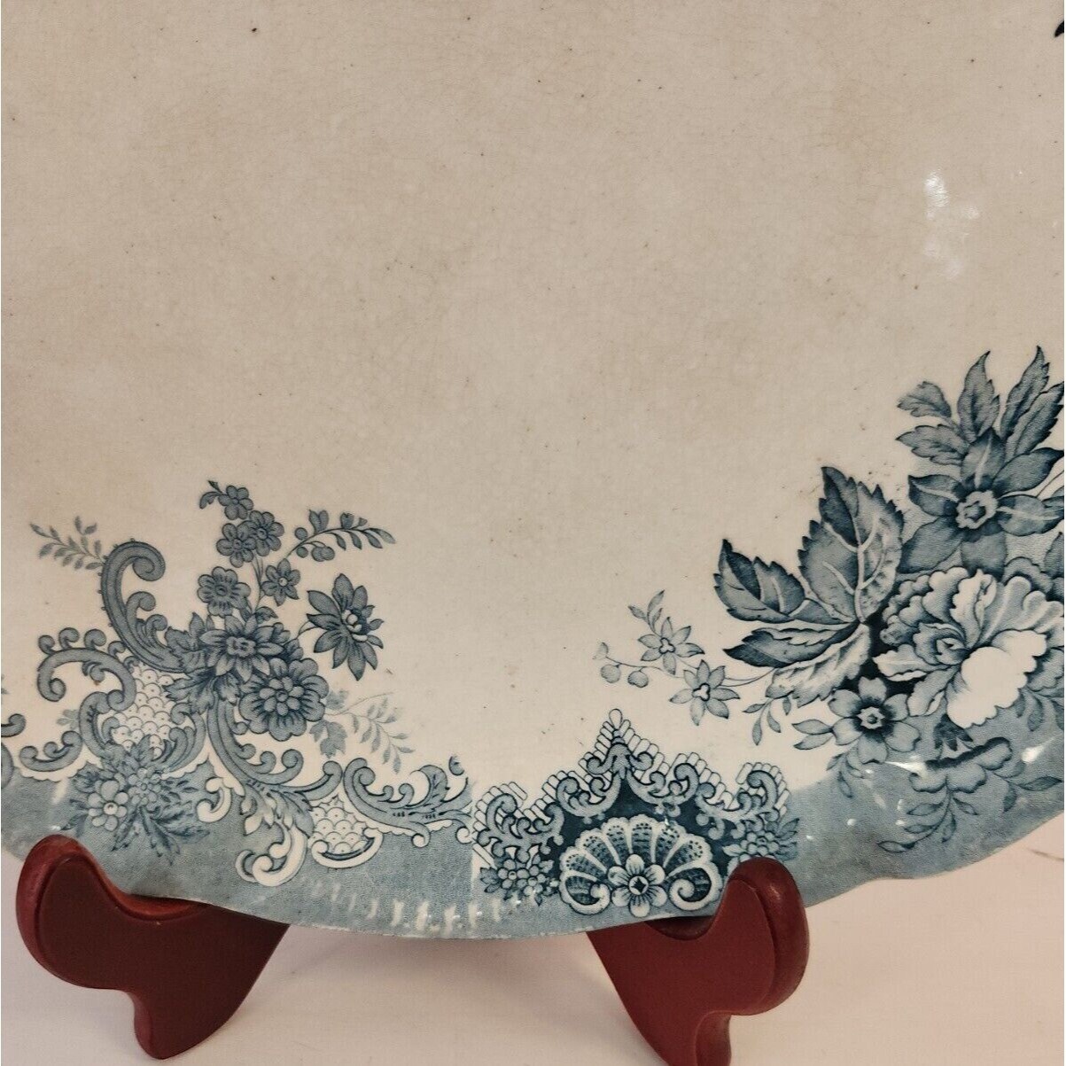 Antique Ironstone Blue White MELLOR TAYLOR 14 1/2" X 11 Oval Platter - Etsy