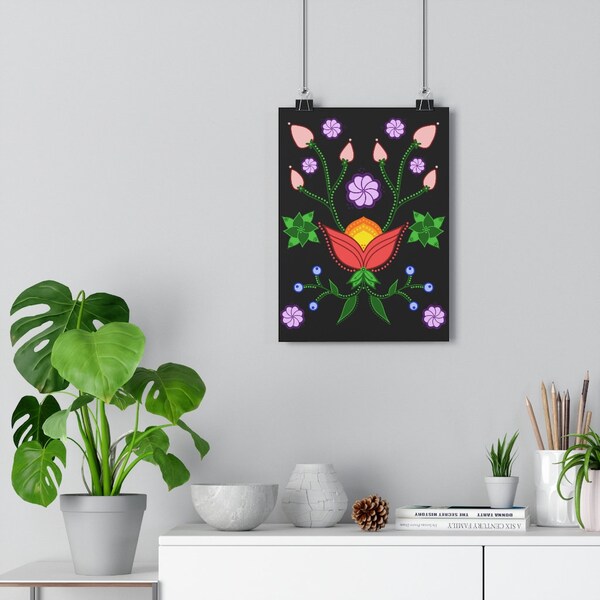 Ojibway Flower Design - Etsy