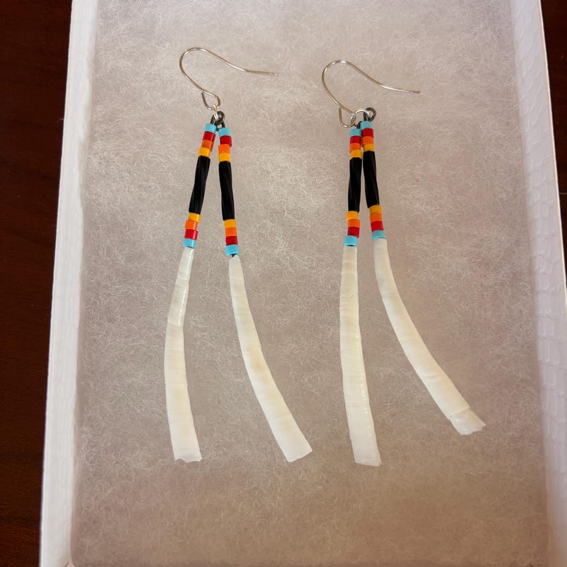 Ojibwe Bead Earrings - Etsy