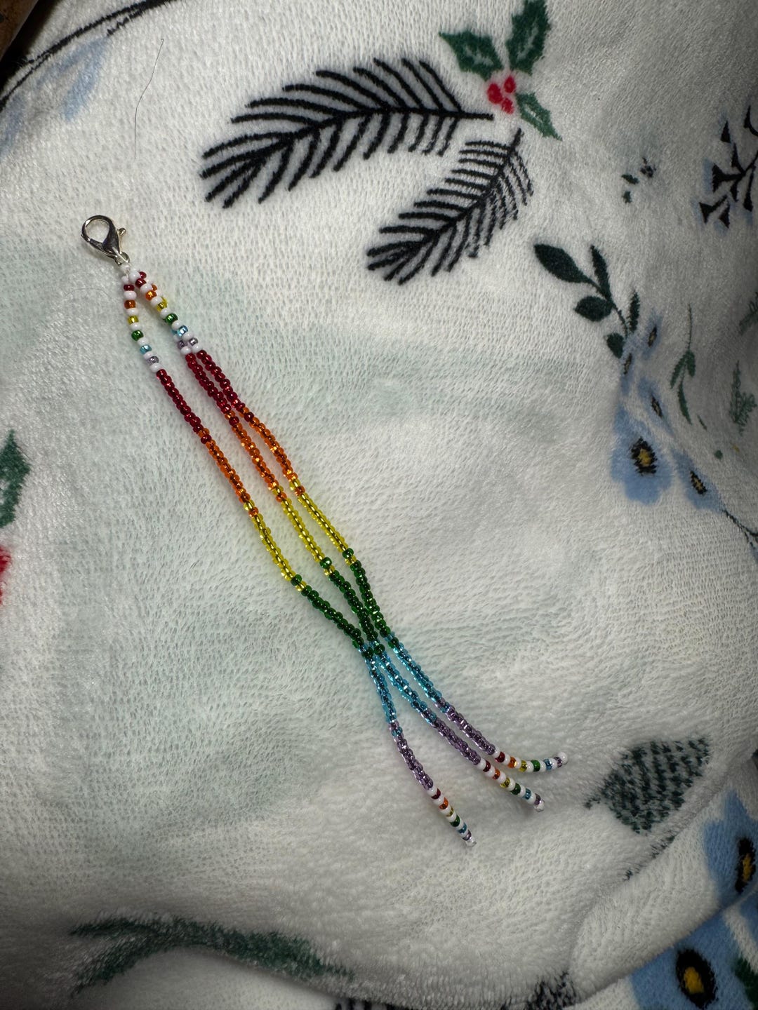 Bead Clip | Beaded Keychain | Anishinaabe Beadwork | Ojibwe Beadwork - Etsy