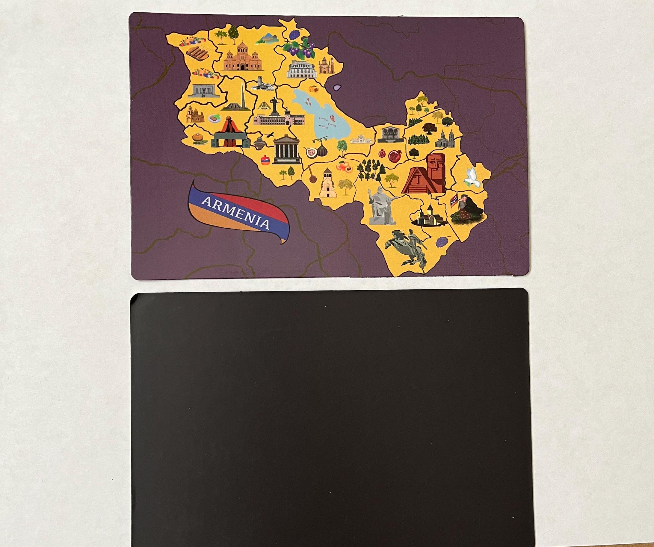 Armenian Map Magnet – Digital Art, Custom Armenian Gift, Unique Home ...