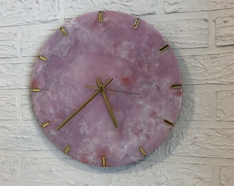 Rose Quartz Clock - Etsy