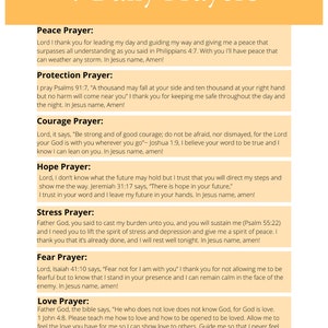 Bible Study and Prayer Journal Printable | 14 Pages | Editable ...