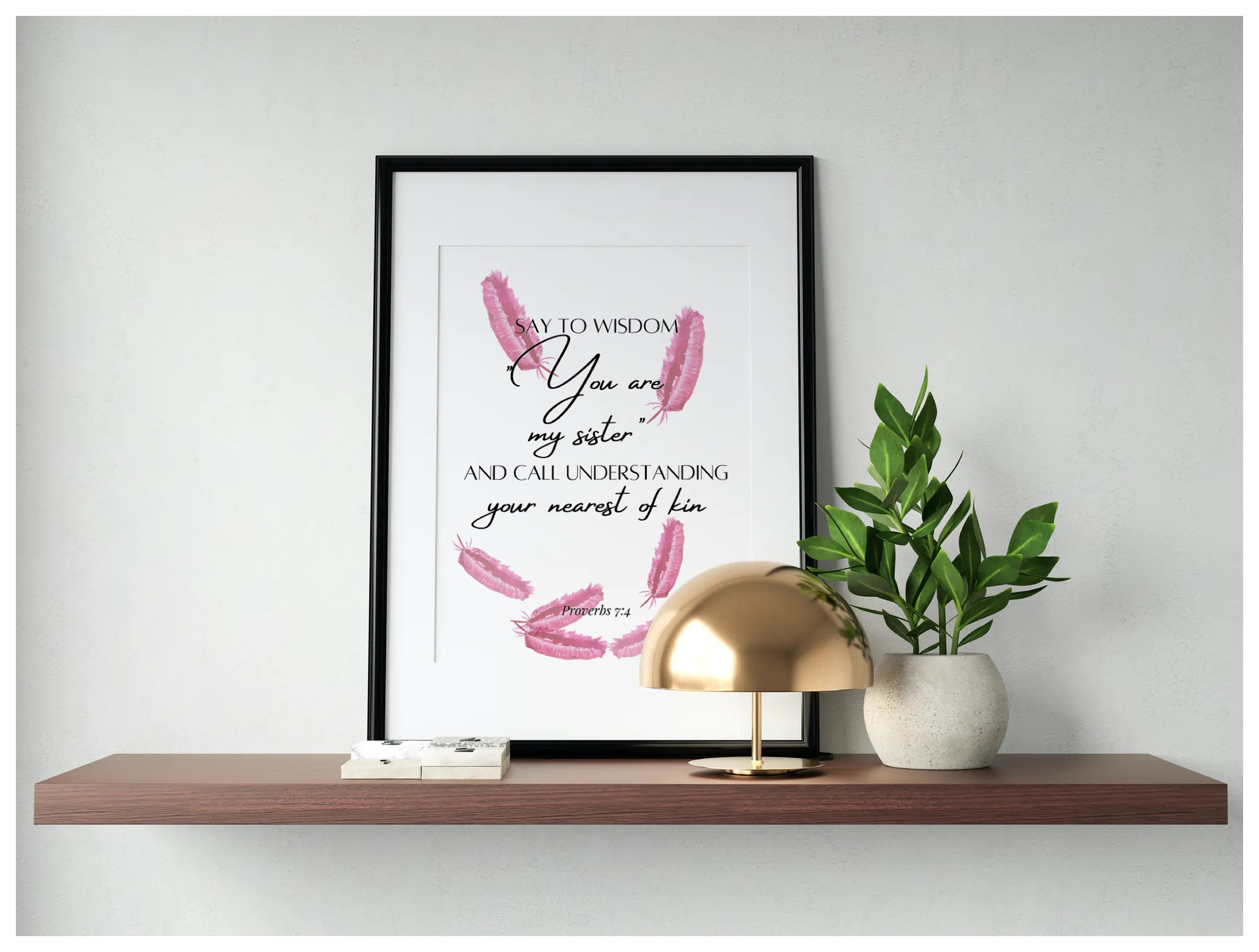 Bible Verse Printable | Proverbs 7:4 - Etsy