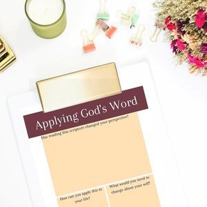 Bible Study and Prayer Journal Printable | 14 Pages | Editable ...
