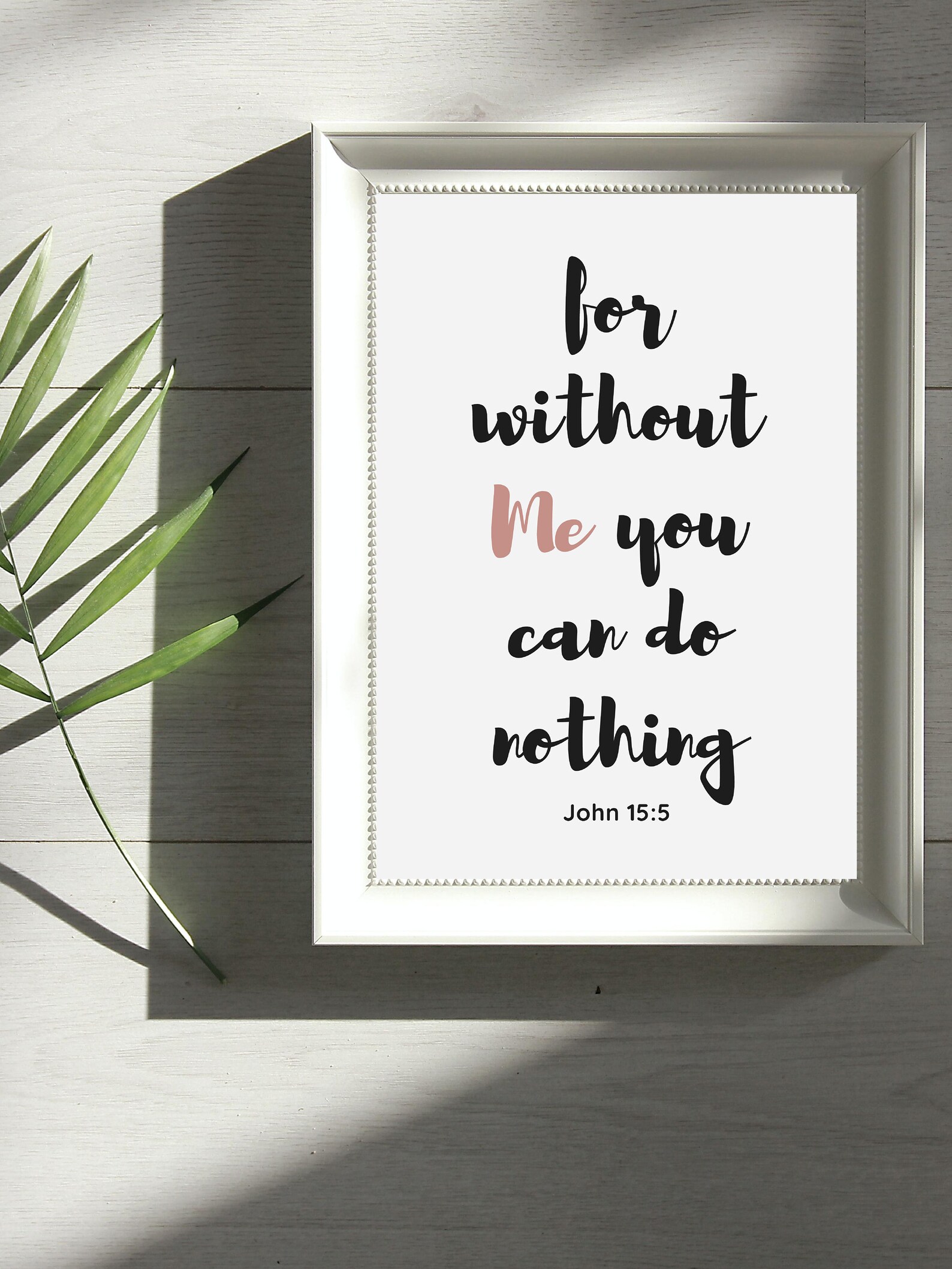 Bible Verse Art Printable | John 15:5 | Wall Art - Etsy