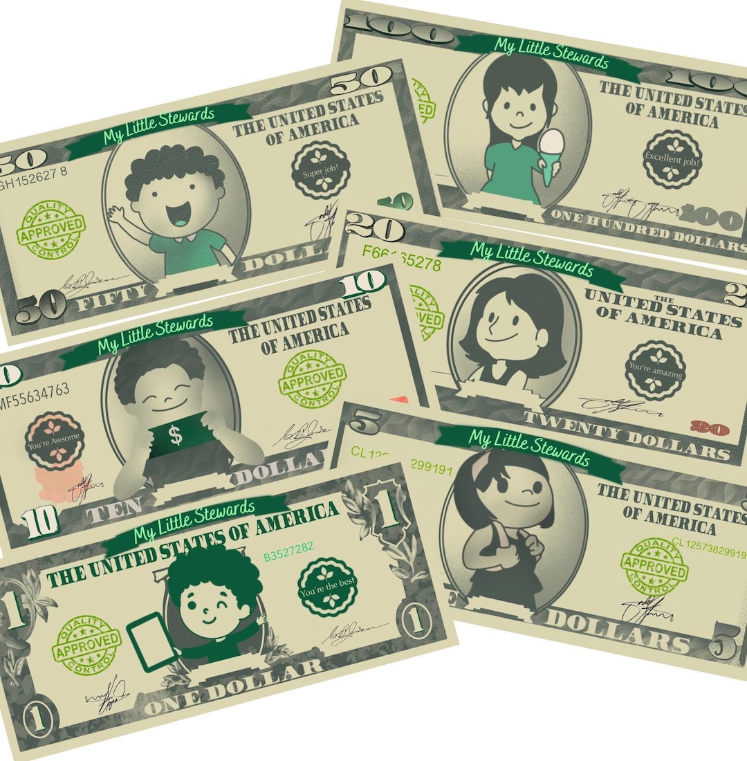 Printable Play Money Fake Money for Kids Pretend Store Homeschool ...
