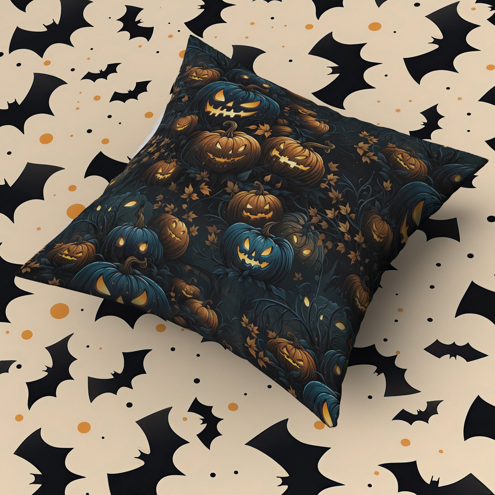 Halloween Seamless Pattern Bundle • Scary Halloween Art • JPG Digital ...