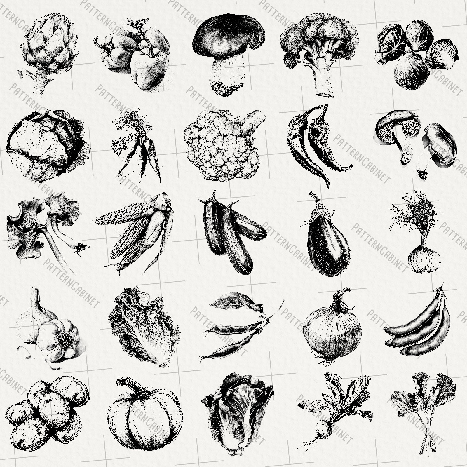 1700 Food Drawings Clipart, Food Graphics for Commercial Use, Cookbook ...
