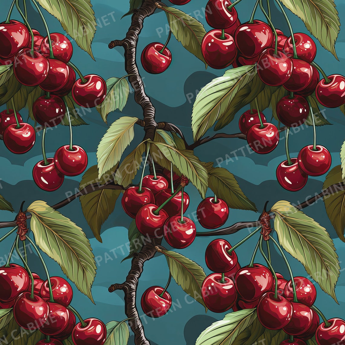 Fruit Art Seamless Pattern Bundle • Fruit Digital Paper • JPG Digital ...