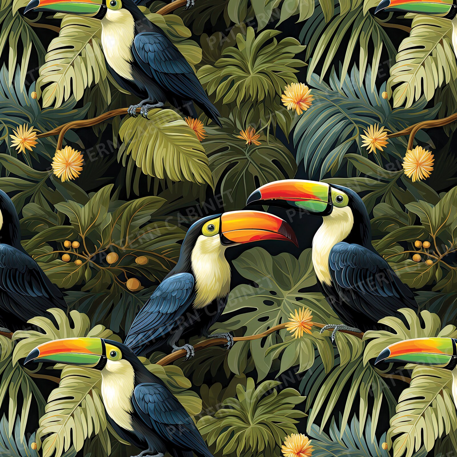 Animal Seamless Pattern Pack Wild Animal Digital Paper JPG Digital ...