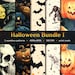 Halloween Seamless Pattern Bundle • Scary Halloween Art • JPG Digital ...
