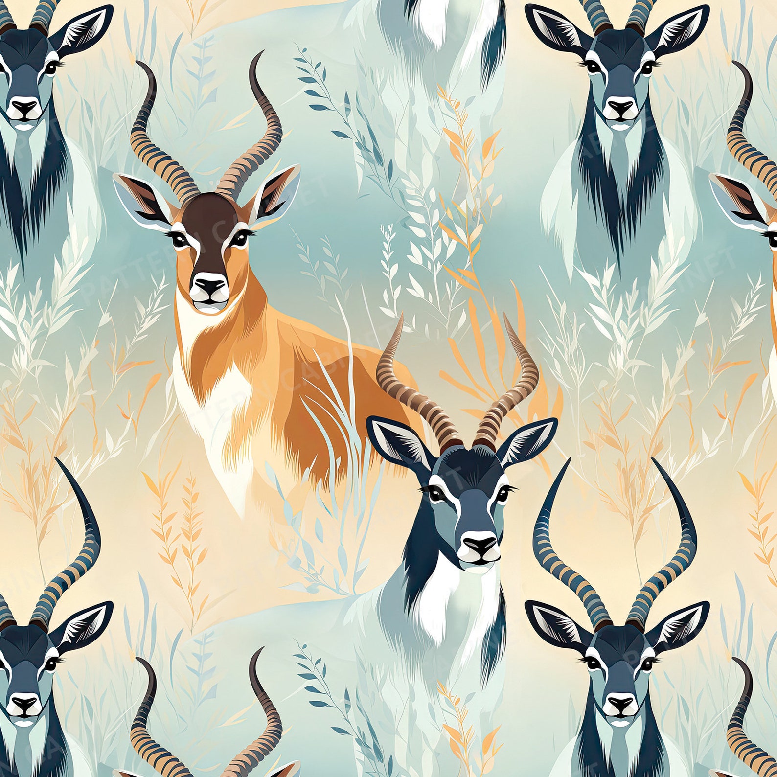 Animal Seamless Pattern Pack Wild Animal Digital Paper JPG Digital ...