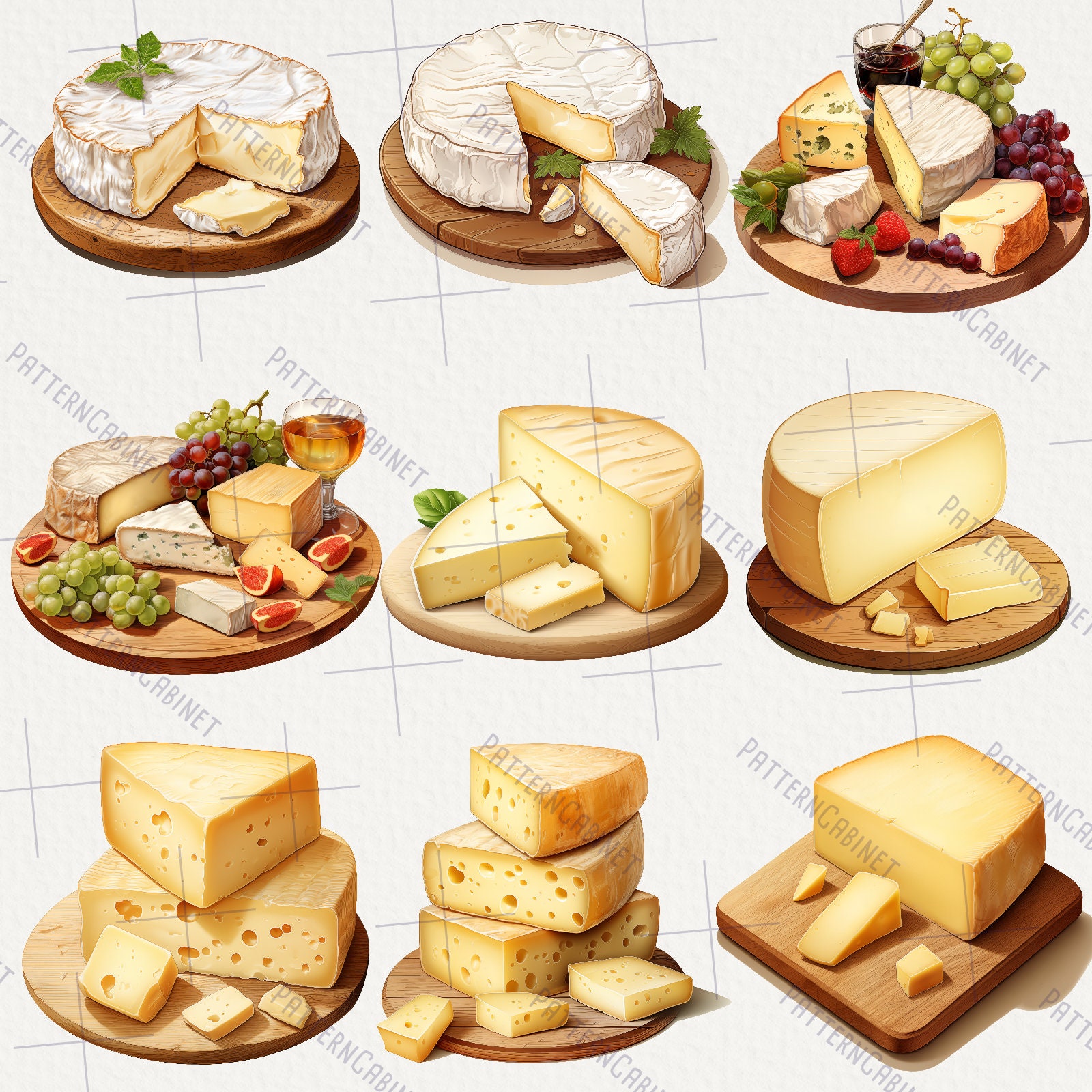 28 Cheese Clipart, Transparent Cheese PNG Art for Commercial Use ...