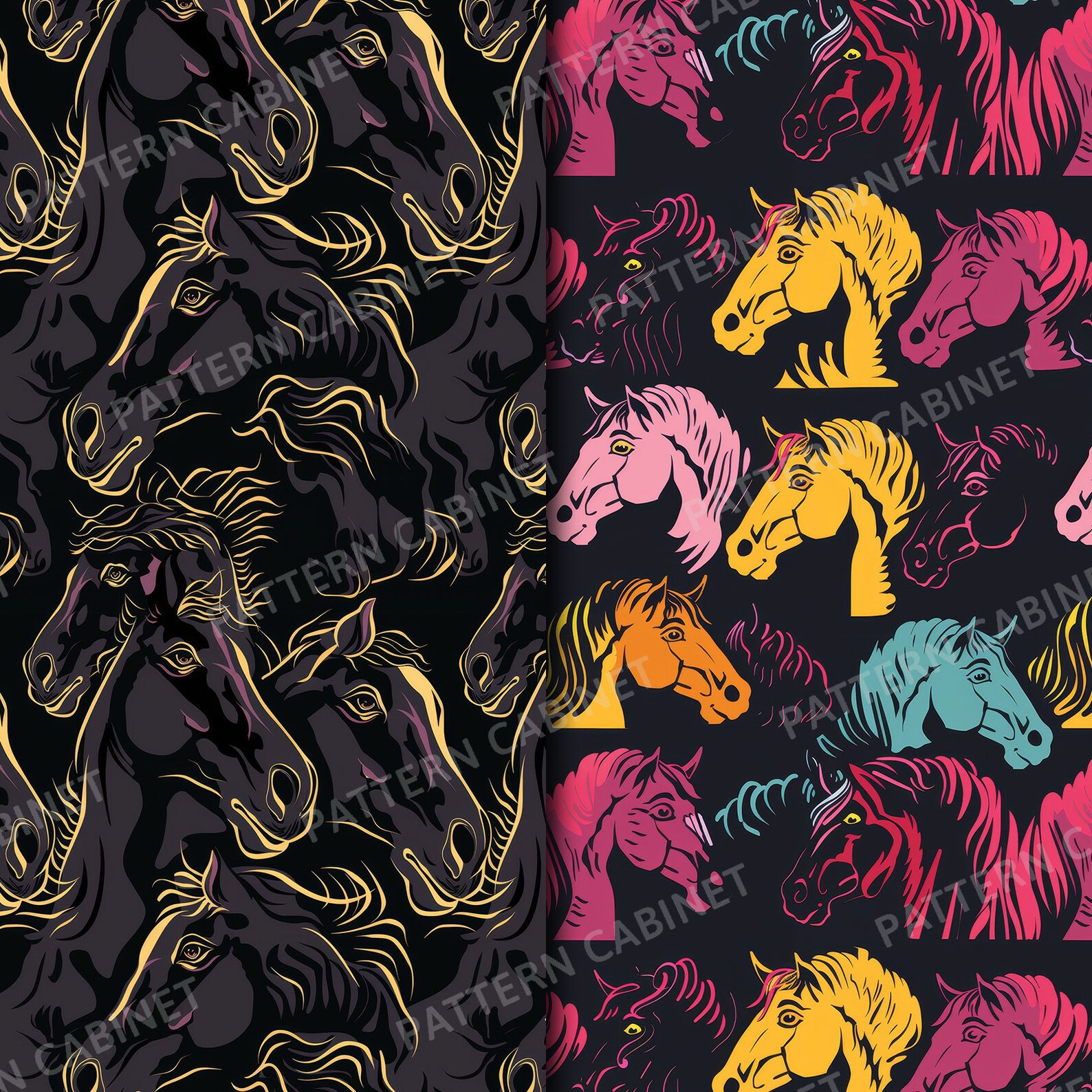 10 Wild Animals Seamless Patterns, Wildlife, Chimps, Hippos, Tigers ...