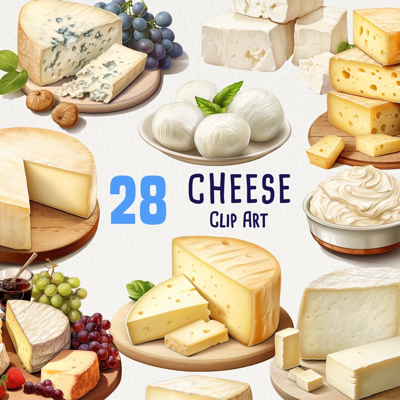 28 Cheese Clipart, Transparent Cheese PNG Art for Commercial Use ...