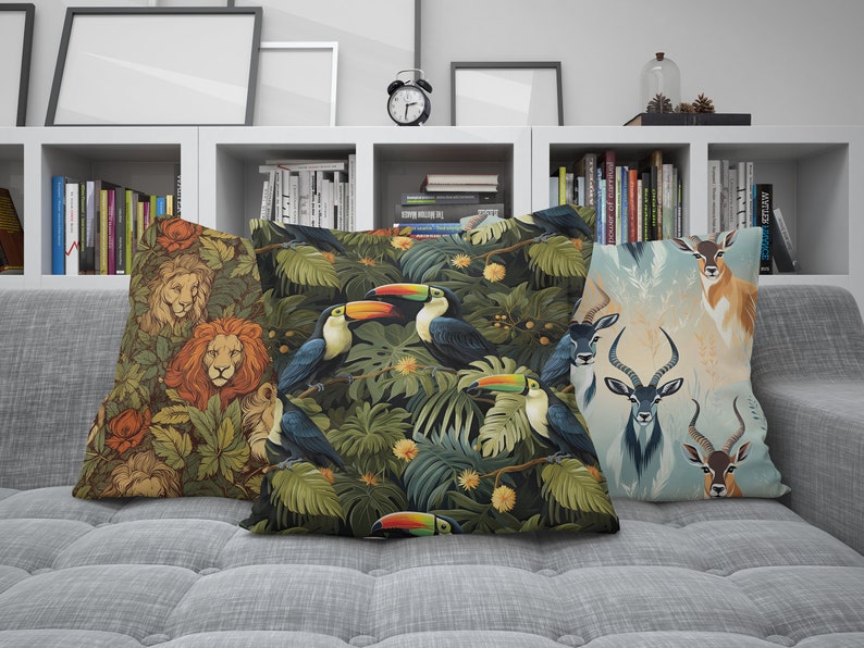 Animal Seamless Pattern Pack • Wild Animal Digital Paper • JPG Digital ...