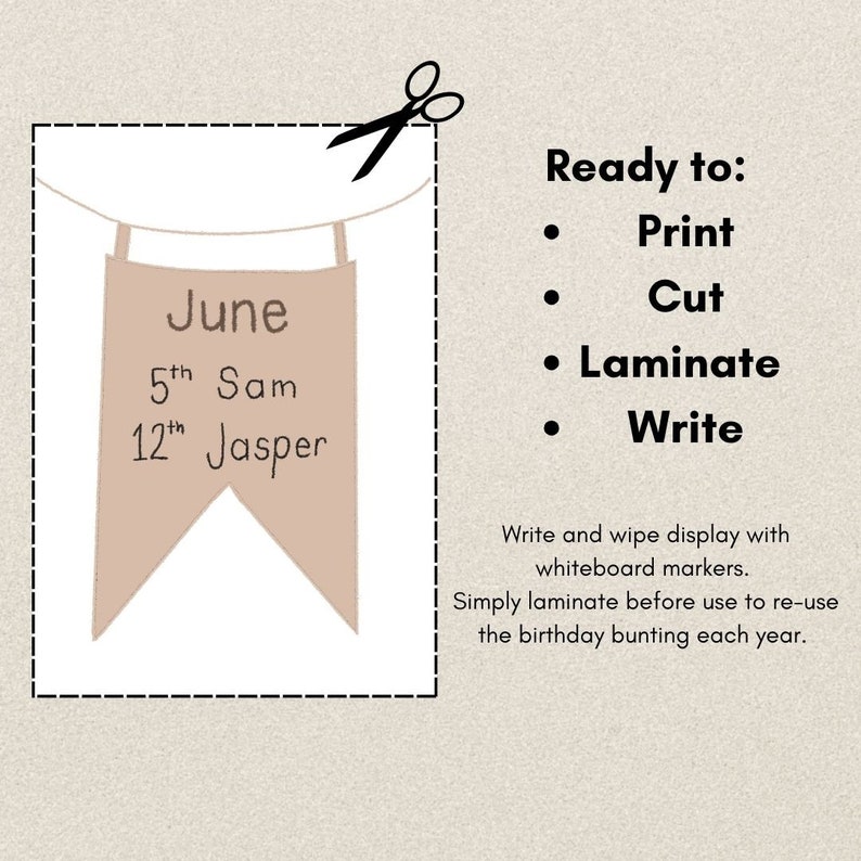 Neutral Classroom Birthday Display Instant Digital Download Printable ...