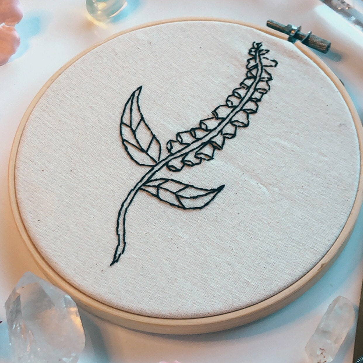 Foxglove Embroidery PDF Pattern - Etsy