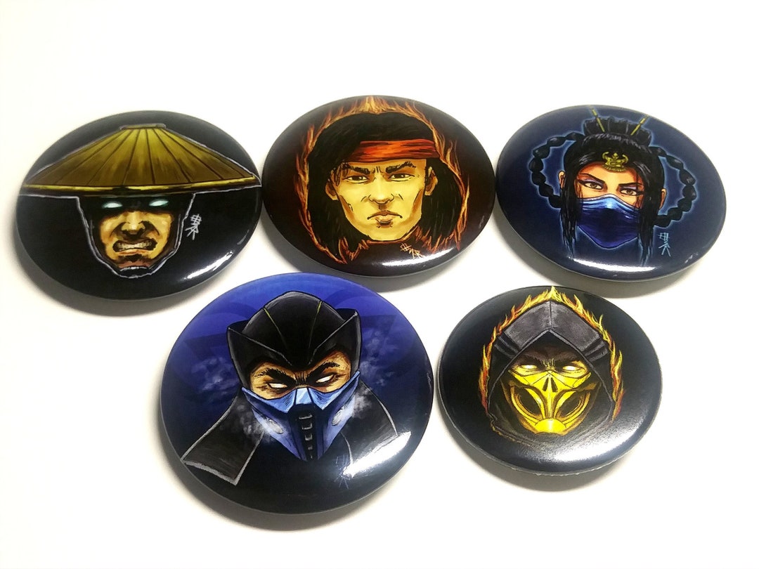 Mortal Kombat Buttons/pins - Etsy