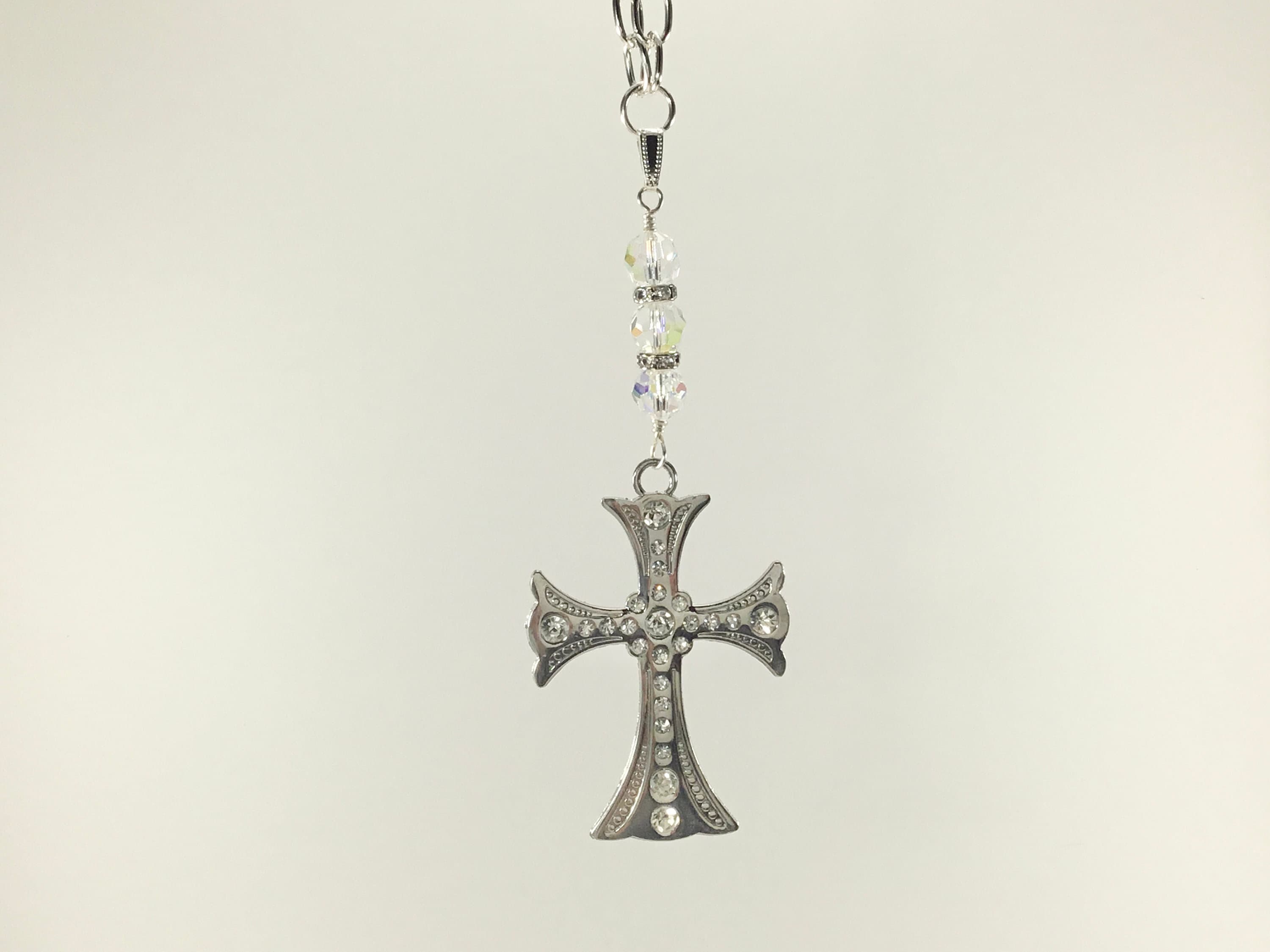 Cross Car Pendant/ Car Interior Decor/ Cross Car Rear View Mirror ...