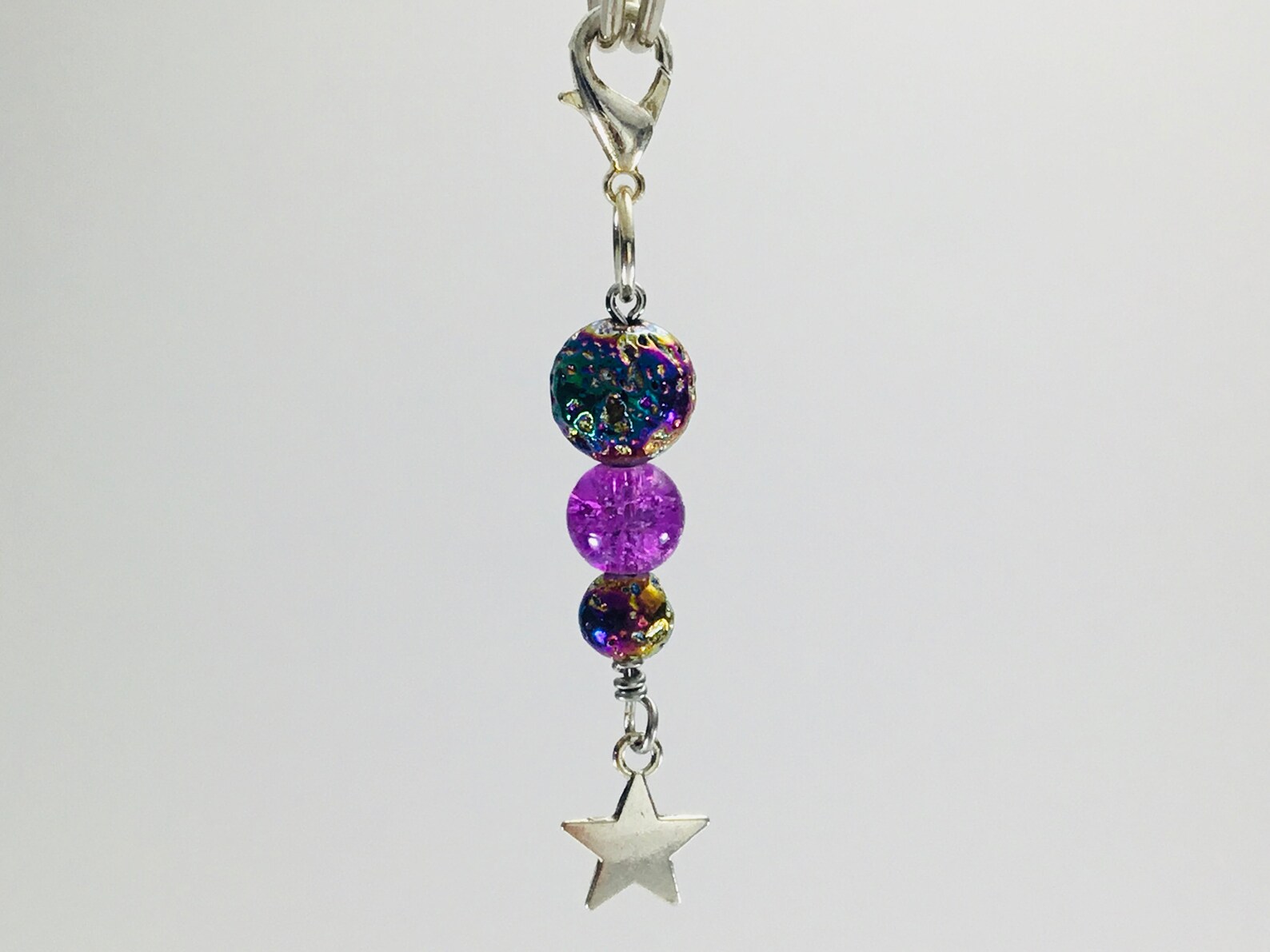 Zipper Pull / Zipper Charms / Lava Beaded Charm Zipper Charm / - Etsy