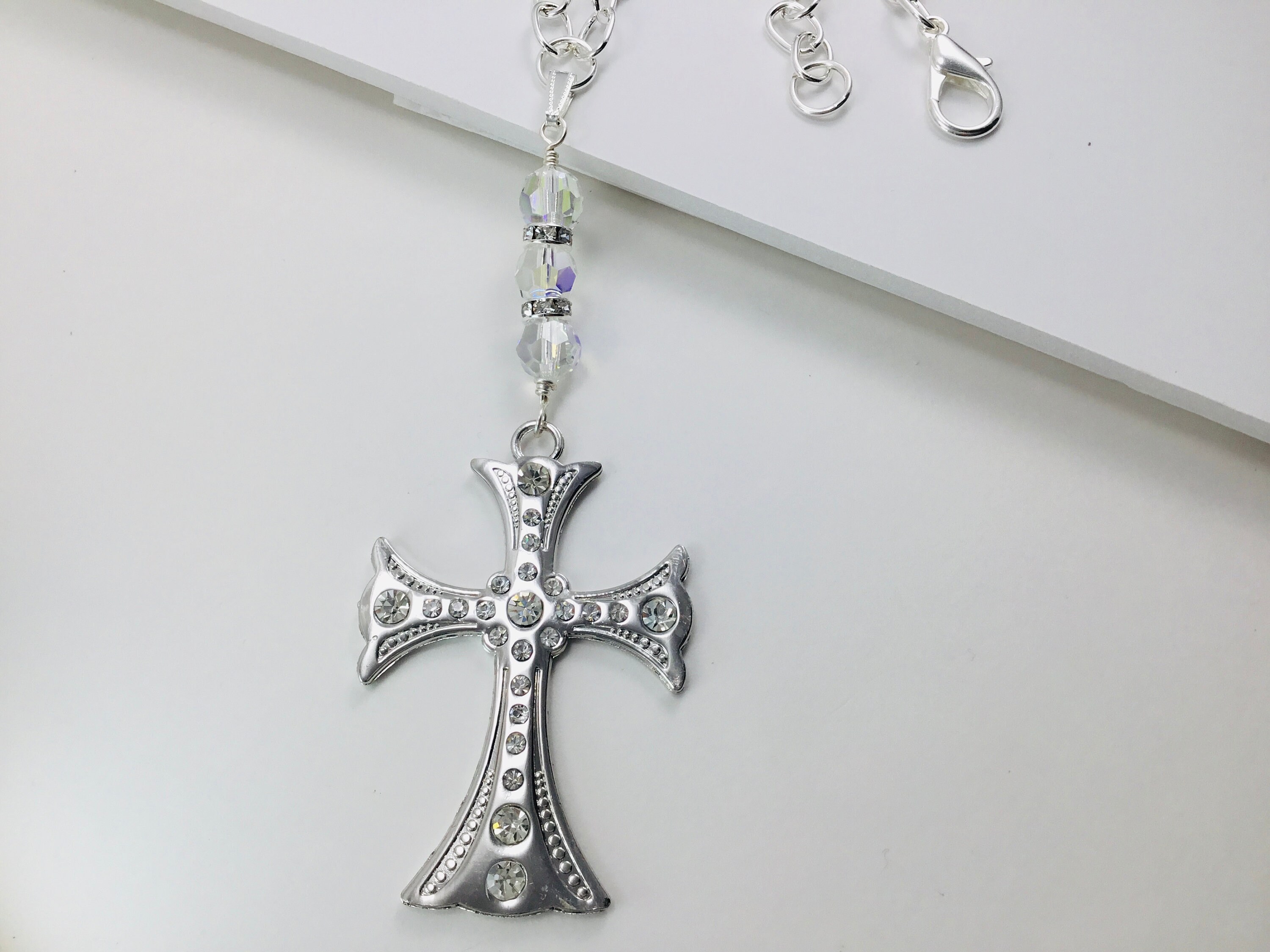 Cross Car Pendant/ Car Interior Decor/ Cross Car Rear View Mirror ...